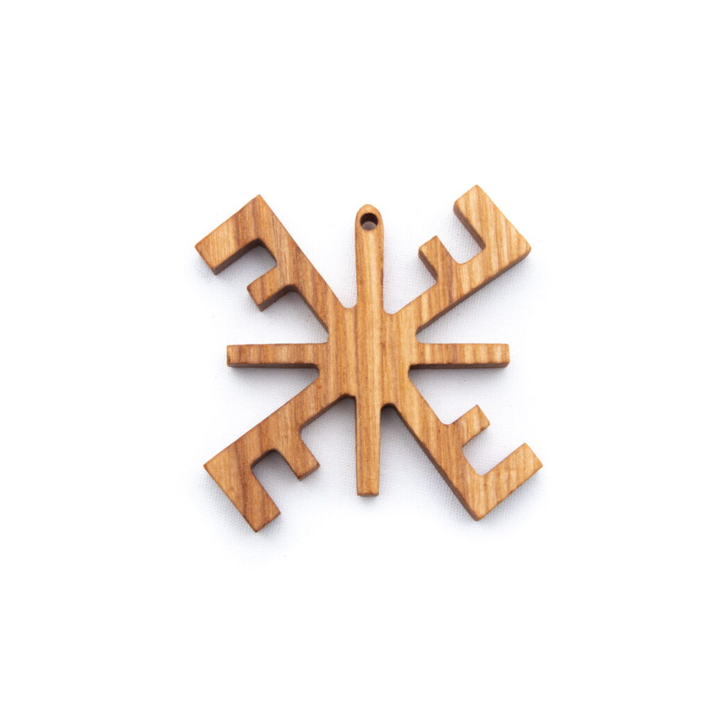 Latvian Ethnographic Symbol - The Cross of Fire, 7 cm - balticgifts.com