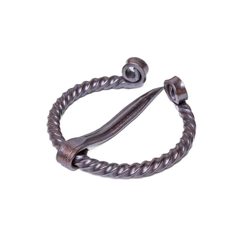 Twisted Copper Brooch, ⌀ 3 cm - balticgifts.com